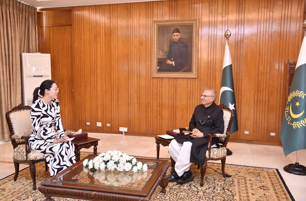 China Media Group's exclusive interview with Pakistan's President Dr ...