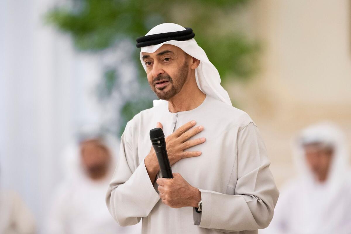 UAE President exchanges Eid Al Adha greetings with Arab heads of state ...
