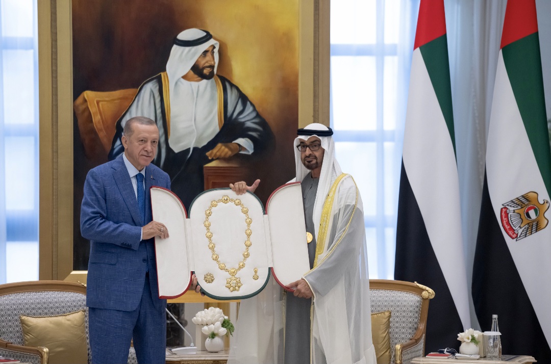 UAE President awards Order of Zayed to President Erdogan - The Gulf ...