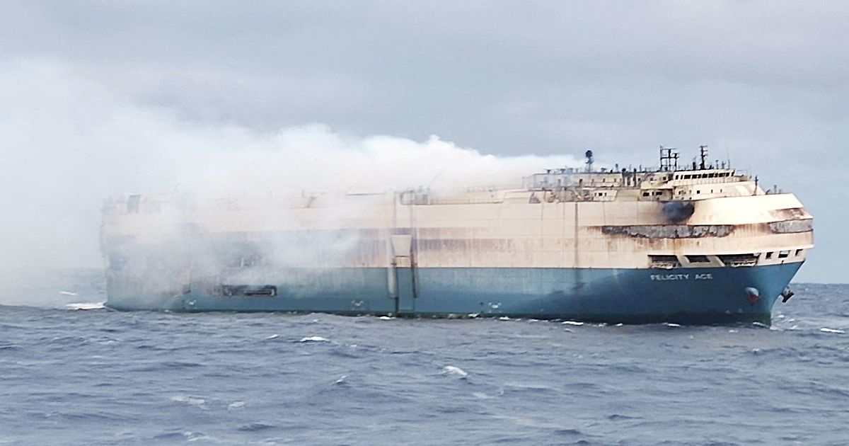 One dead, several injured in ship fire off Netherlands carrying nearly ...