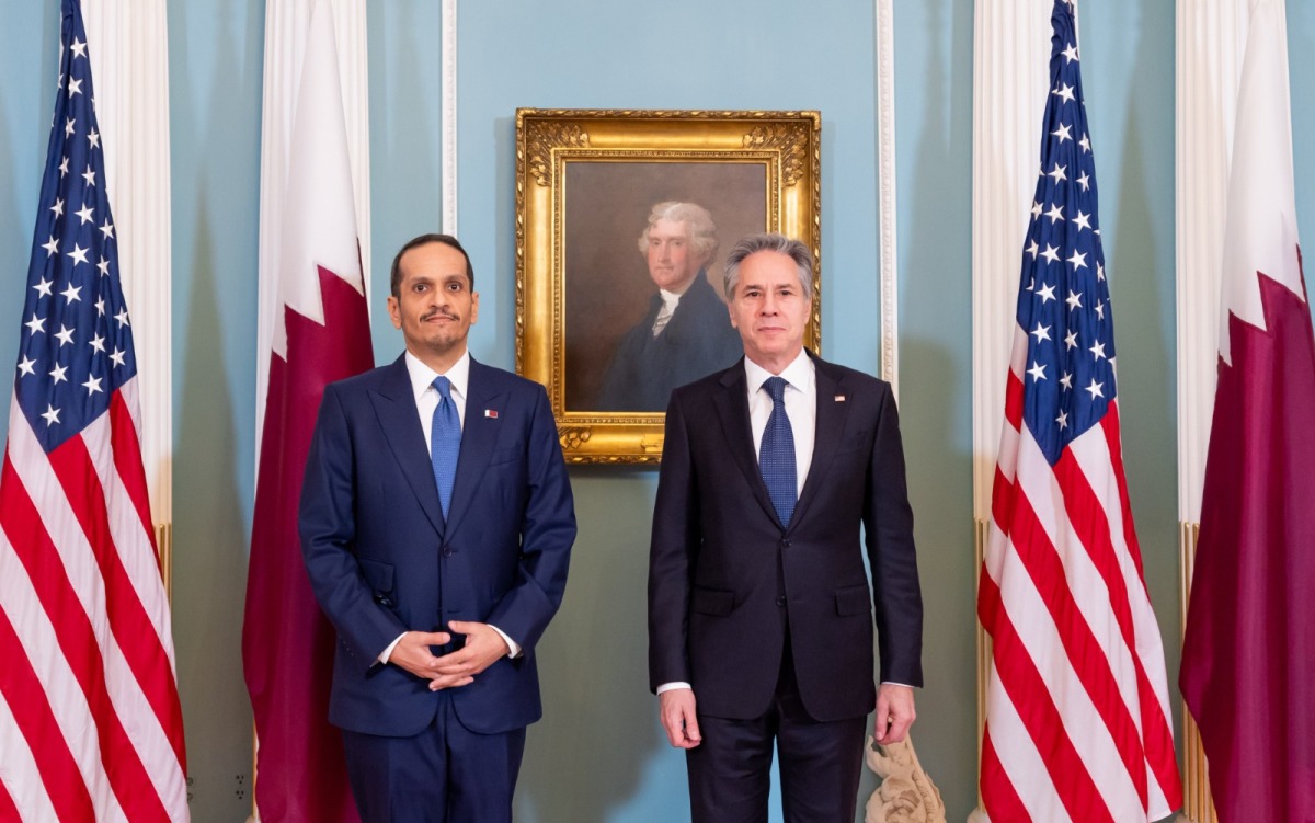 Qatari Prime Minister Holds Talks with Blinken - The Gulf Observer