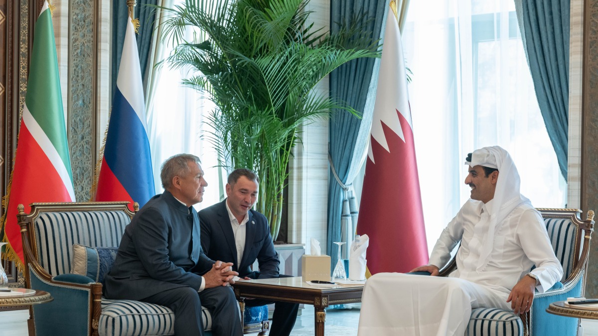 Amir of Qatar Holds Diplomatic Meeting with President of Tatarstan ...