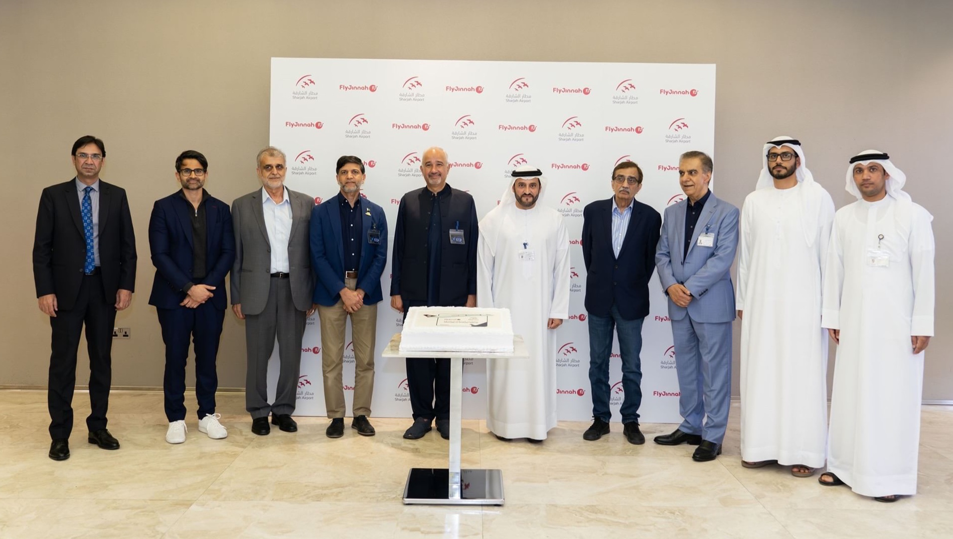 Sharjah Airport Welcomes Fly Jinnah's Inaugural Flight, Strengthening ...