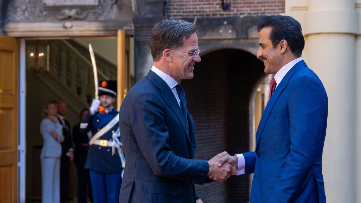 Amir of Qatar and Dutch Prime Minister Hold Official Talks in The Hague ...