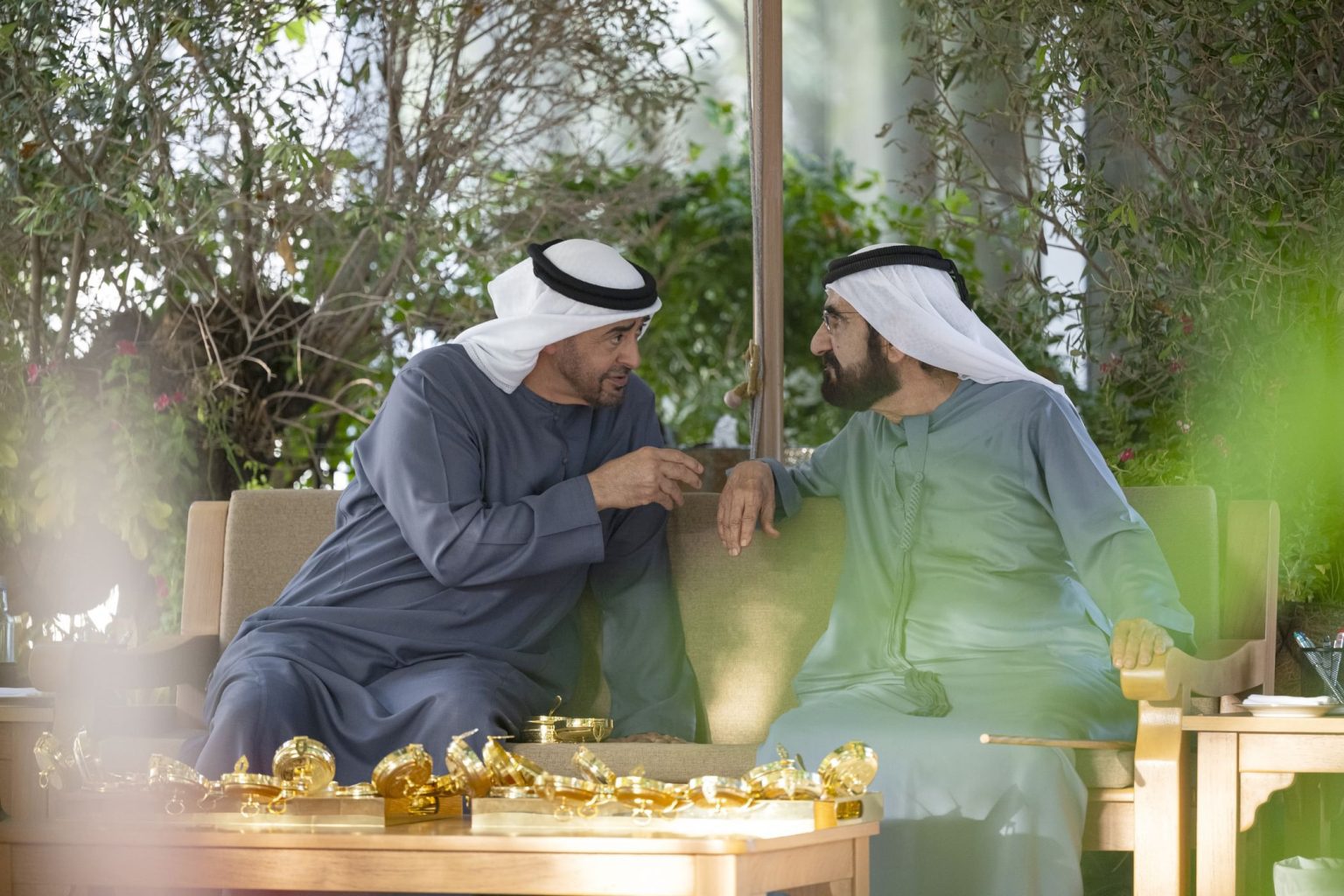 Sheikh Mohamed bin Zayed Meets Sheikh Mohammed bin Rashid at Al Marmoom ...
