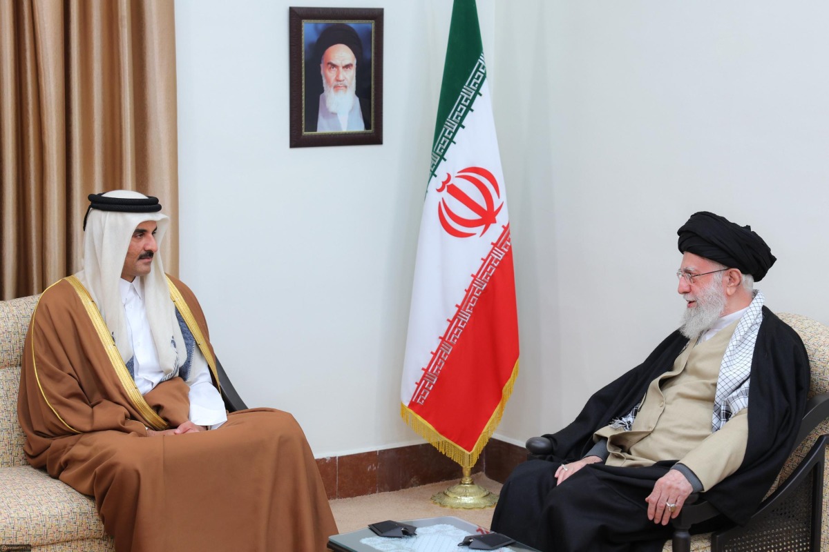 Amir HH Sheikh Tamim bin Hamad Al-Thani Meets Supreme Leader Ali ...