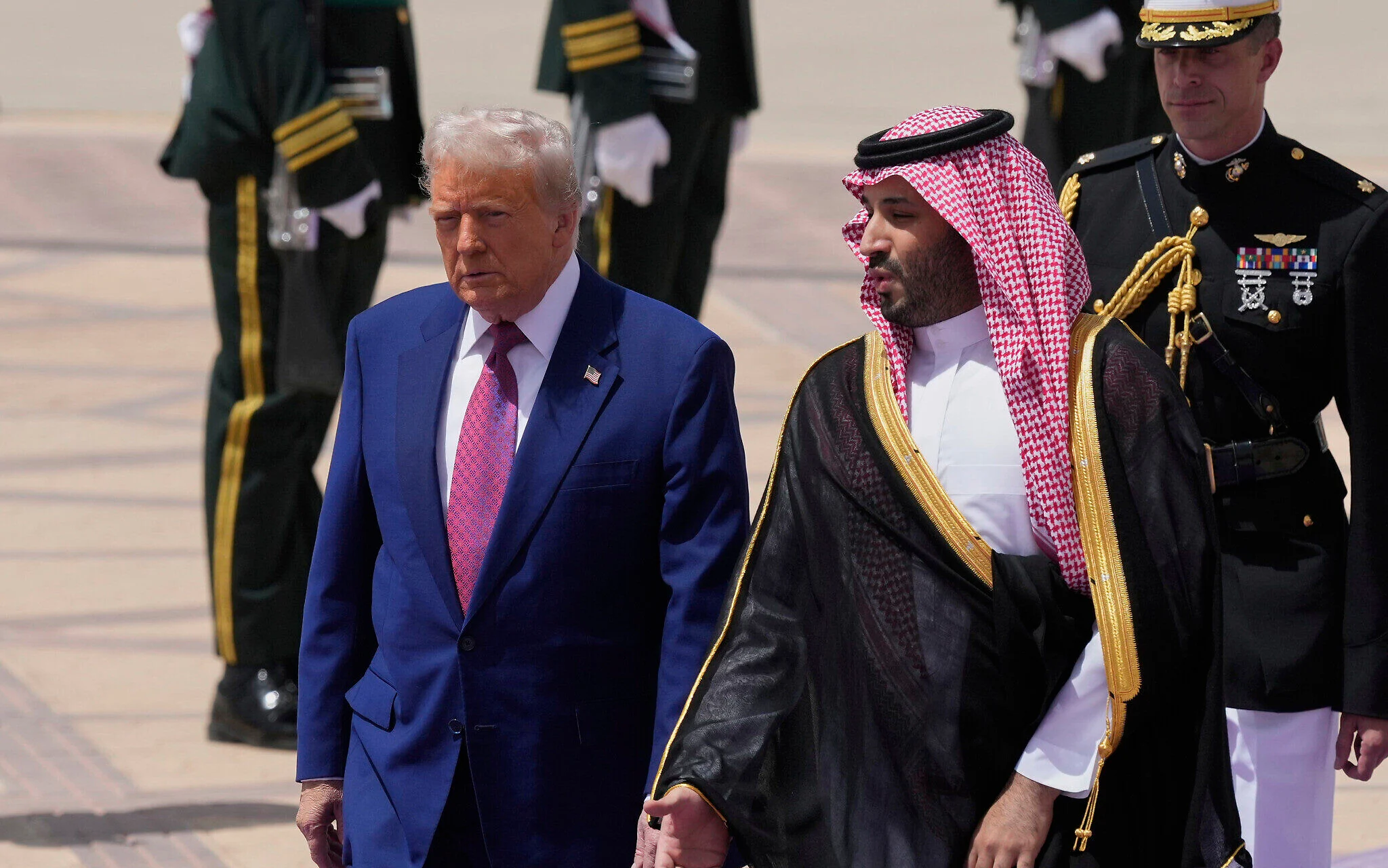 Saudi Crown Prince Receives Trump in Riyadh with Official Welcome ...