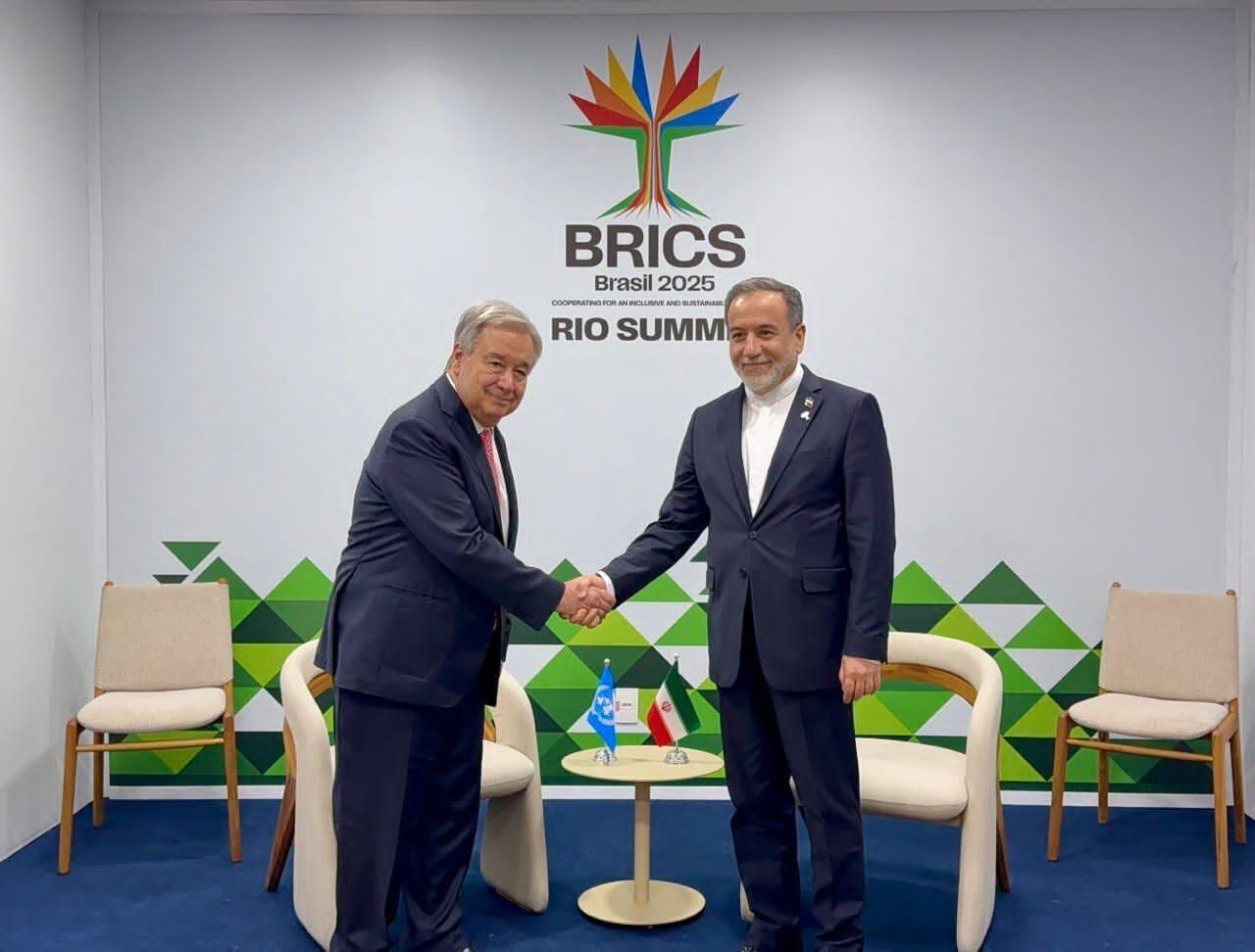 Iranian Foreign Minister Abbas Araqchi Meets UN Secretary-General in ...