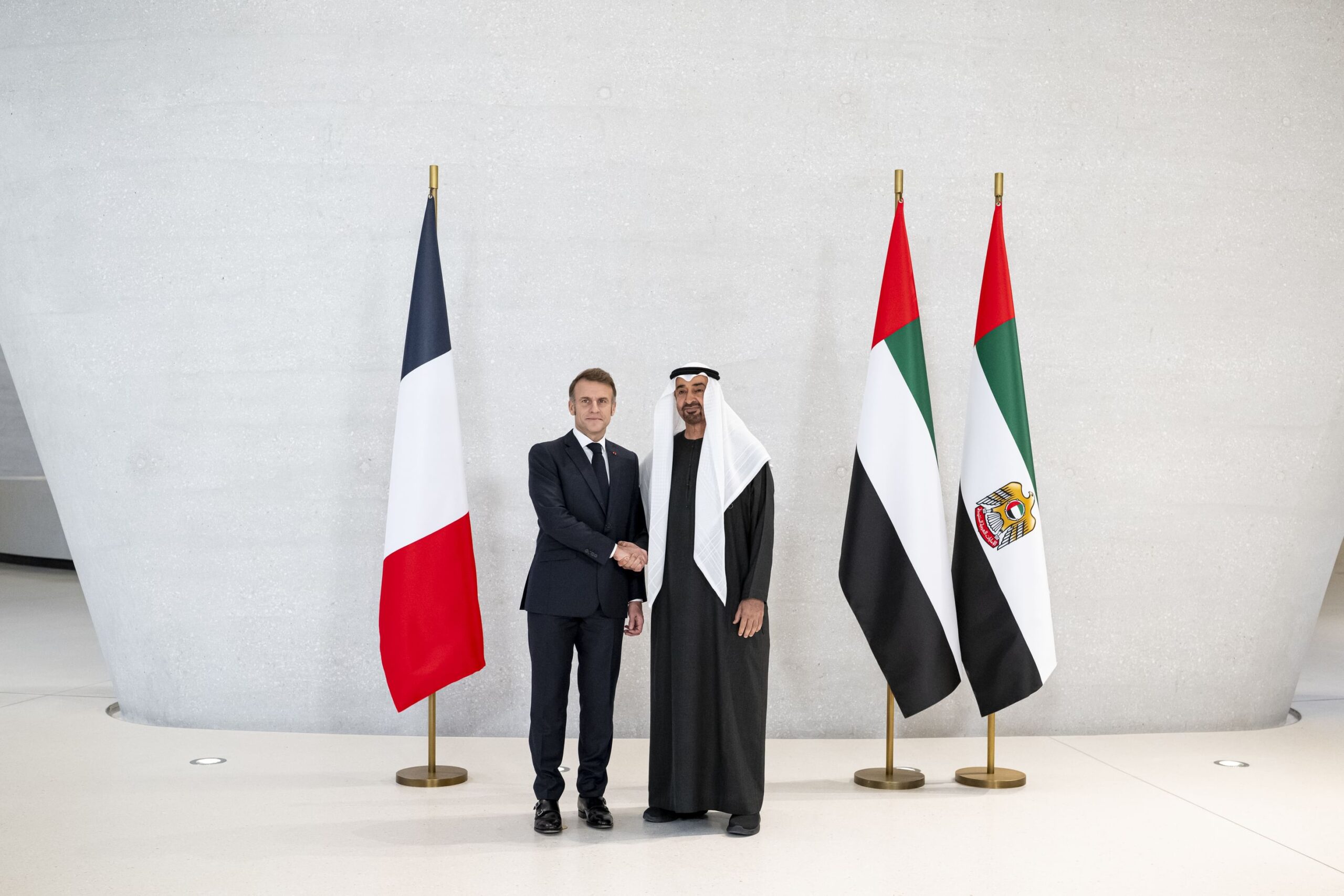 UAE President Receives French President Emmanuel Macron in Abu Dhabi ...