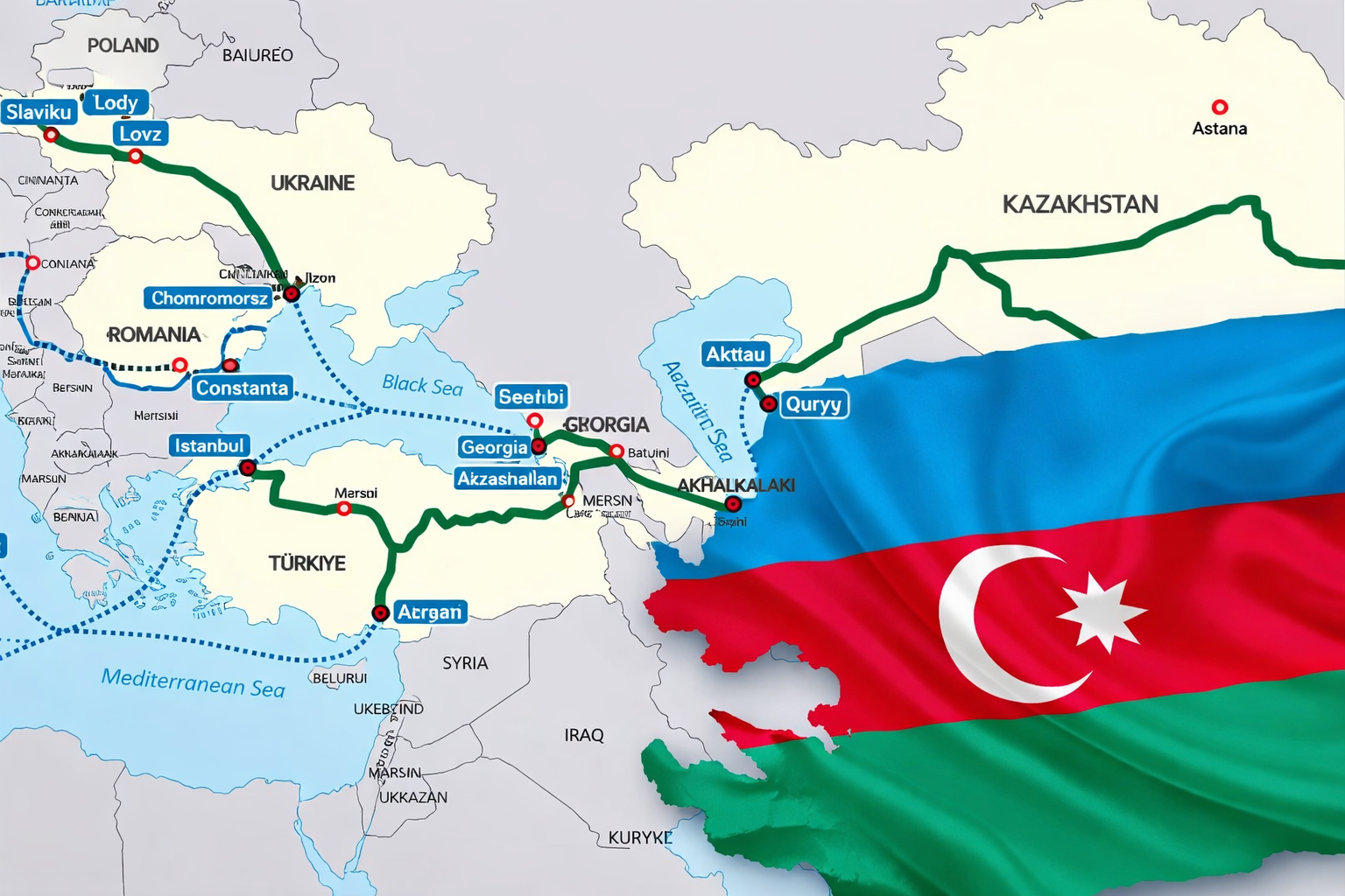 Azerbaijan and the Middle Corridor: To become a Transit Route to an ...